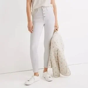 Madewell | Jeans | Nwt Madewell Highrise Skinny Crop Jeans Button Front ...